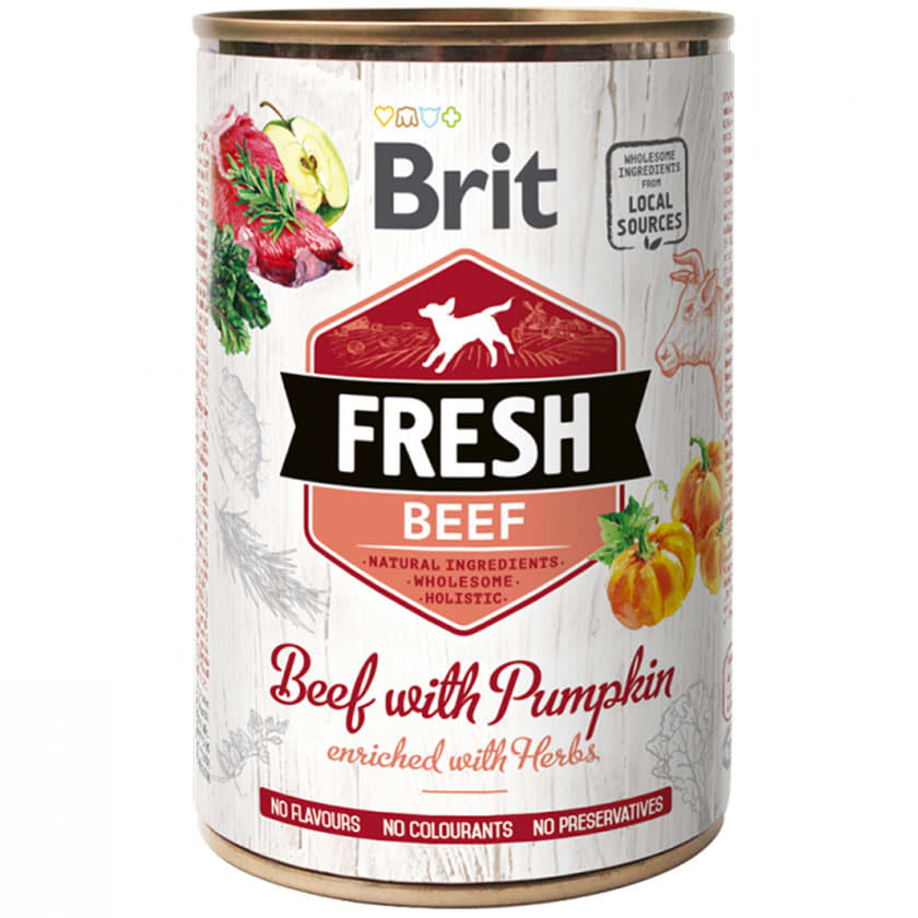 Brit Fresh lata Beef 400gr - PetStop – Tienda Online