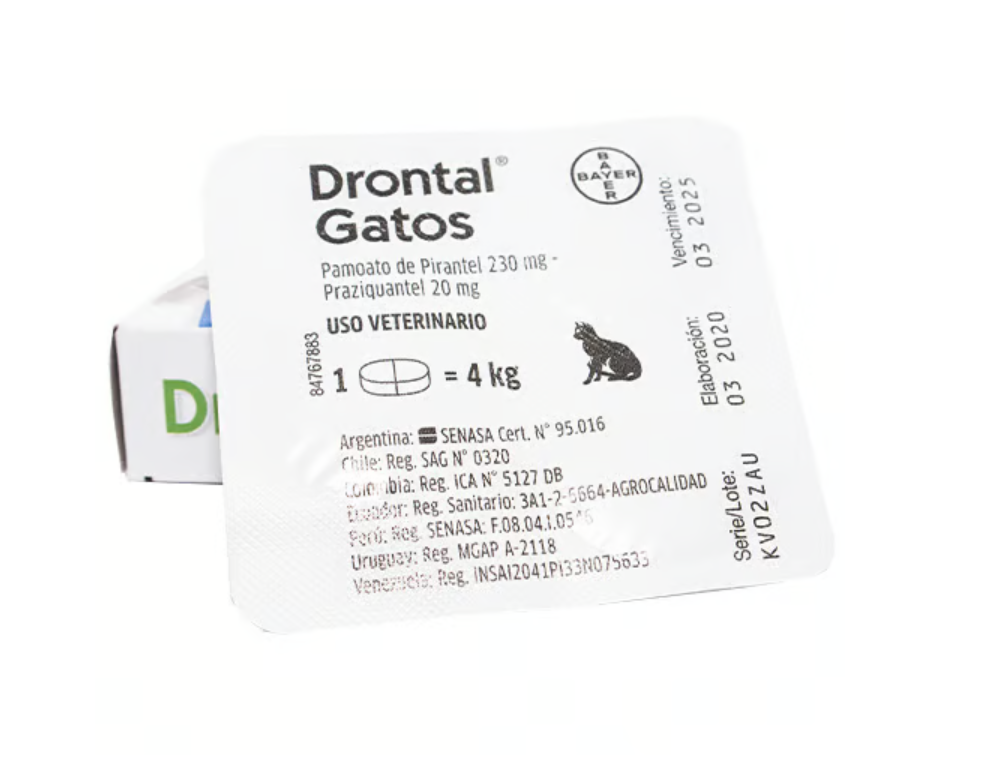 Drontal Cat 4kg x 1 comprimido - PetStop – Tienda Online
